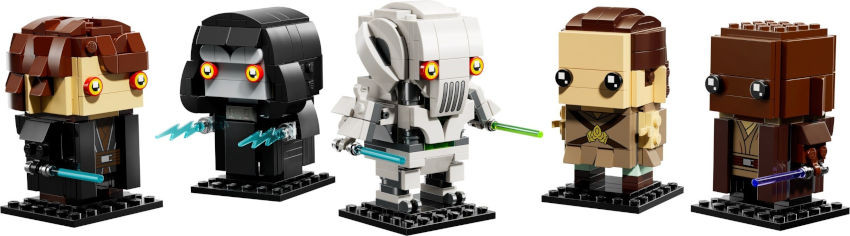 Lego BrickHeadz Star Wars 40796 - Eroi e cattivi La vendetta dei Sith ...