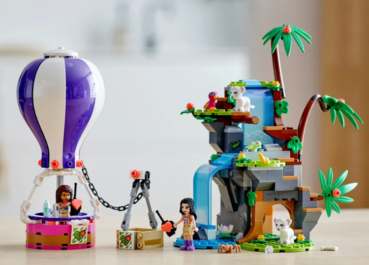 Lego Friends 41423 - Salvataggio sulla mongolfiera della tigre ...