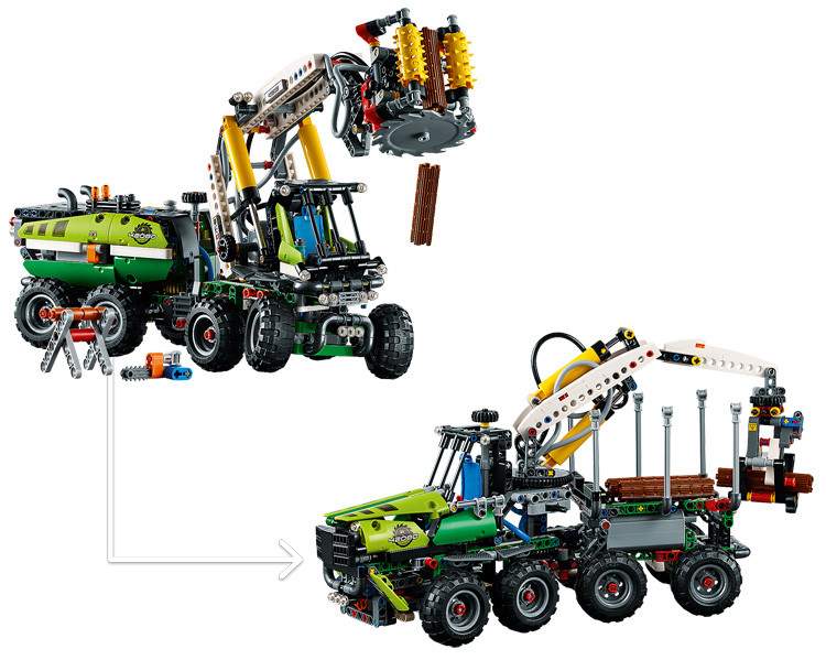 Lego Technic 42080 - Macchina forestale - Mattoncini.net