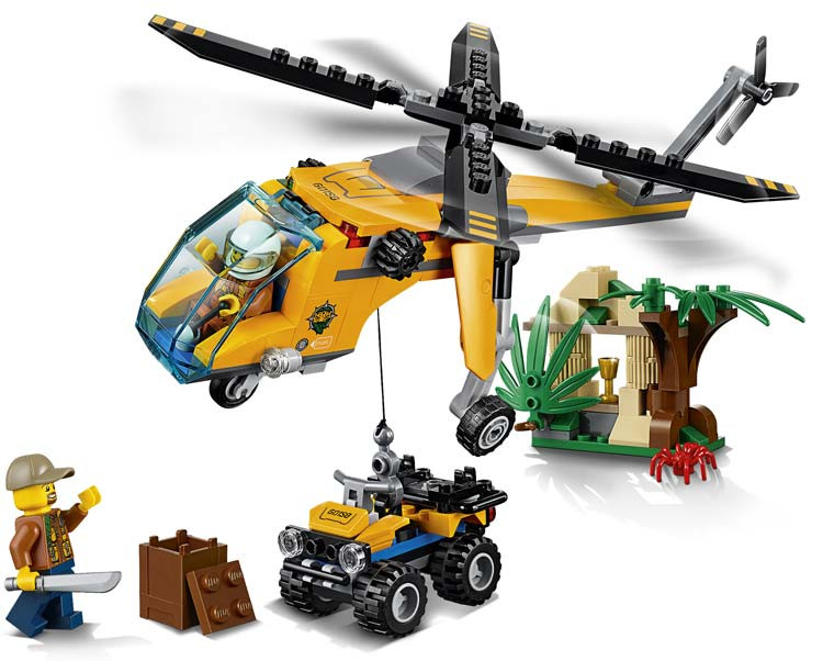 Lego City 60158 - elicottero da carico della giungla - Mattoncini.net
