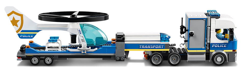 Lego City 60244 - Trasportatore di elicotteri della polizia ...