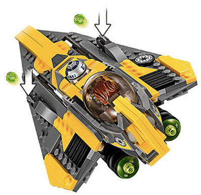 Lego Star Wars 75214 - Jedi Starfighter di Anakin - Mattoncini.net