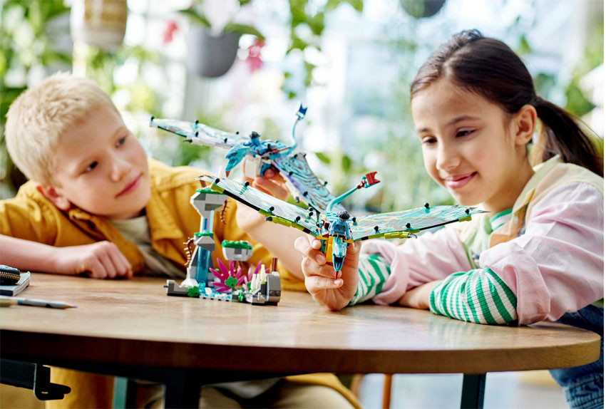 Lego Avatar 75572 - Il primo volo sulla banshee di Jake e Neytiri ...