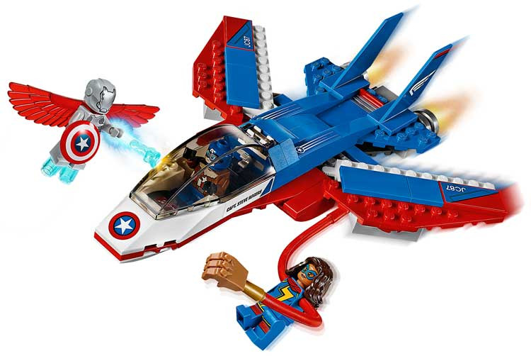 Lego Superheroes 76076 - Inseguimento sul jet di Capitan America ...